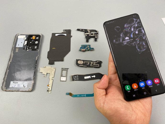 三星S20U拆解+内部结构+维修费用指南__财经头条