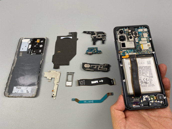 三星S20U拆解+内部结构+维修费用指南__财经头条