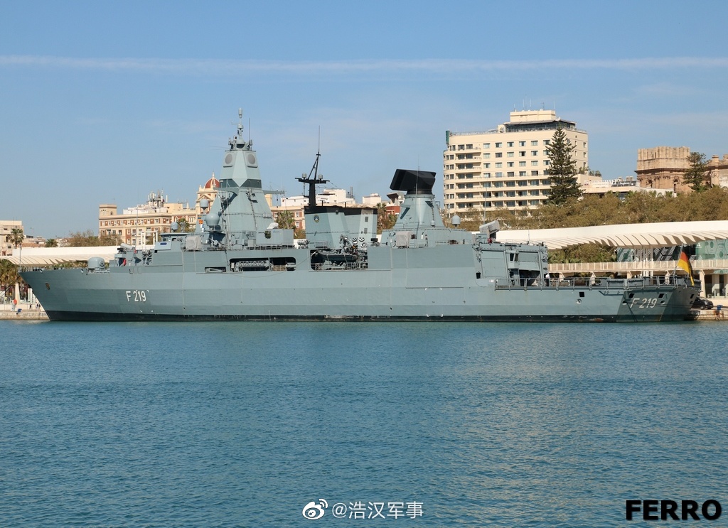 德国海军萨克森号FGS SACHSEN F219护卫舰几天前在马拉加__财经头条