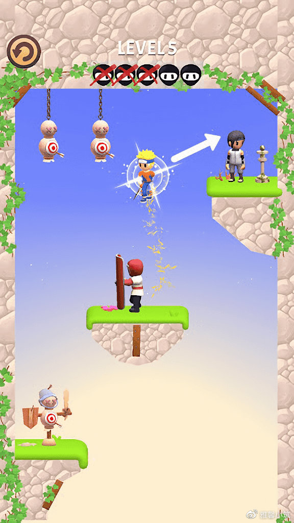 CASUAL AZUR火影射击游戏《Kunai Master》鸣人的影分身加变身术|鸣人|飞刀|忍者_新浪新闻