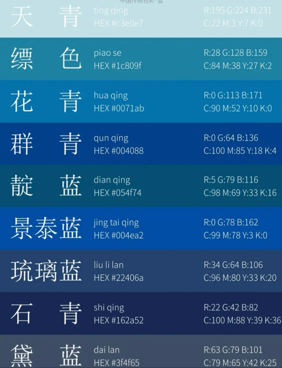中国传统色色卡，收藏留用吧！__财经头条