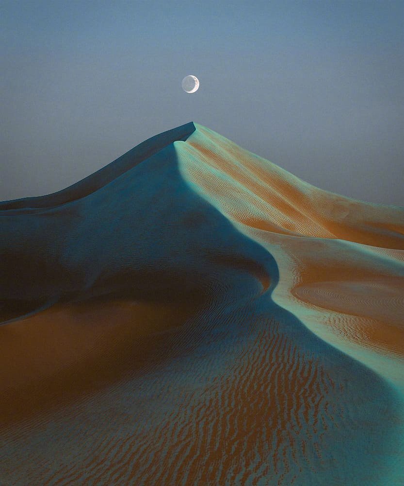 远山与孤月 记得抬头看看 | Al Mefer