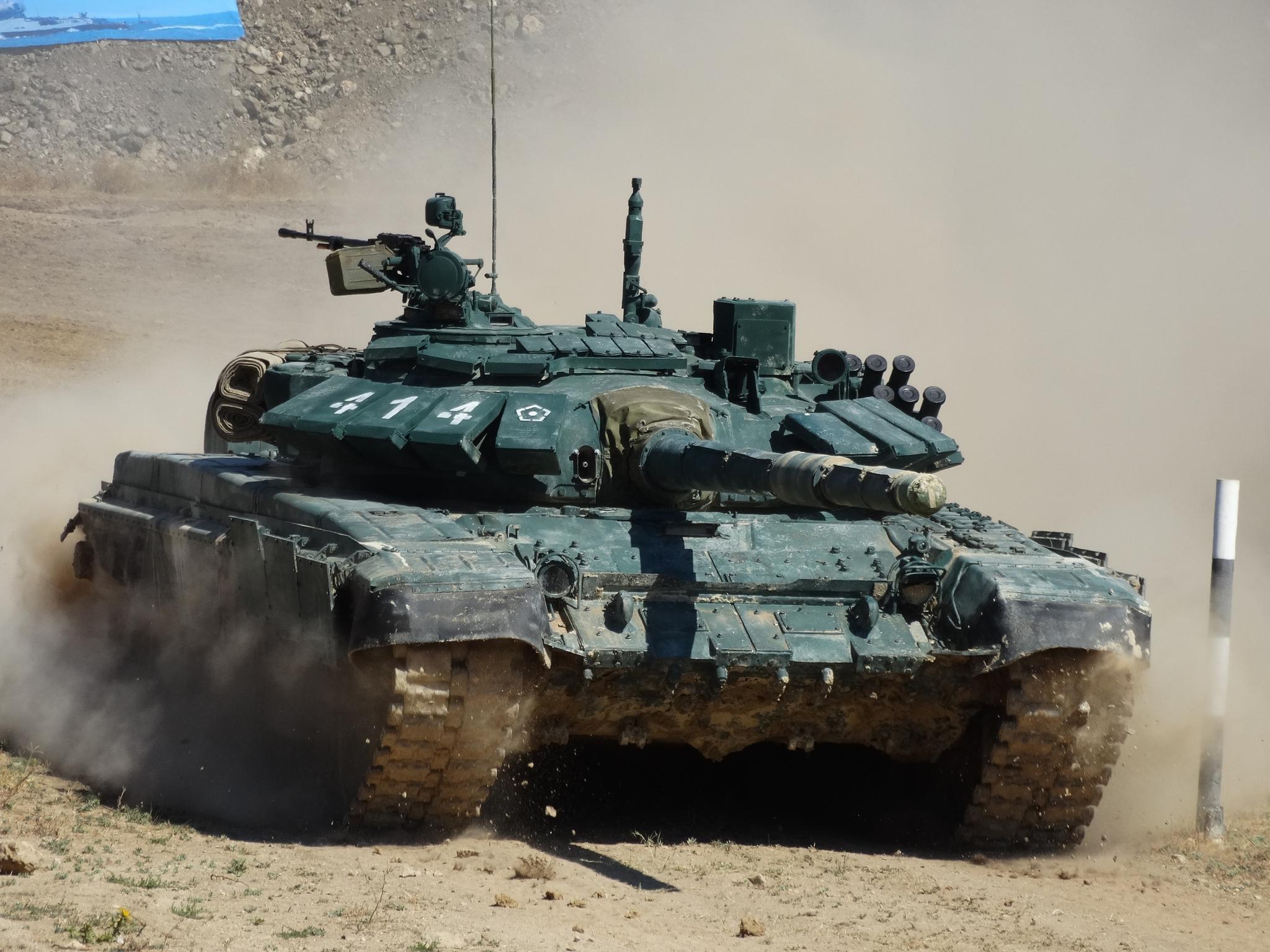 俄罗斯黑海舰队126个独立海岸防卫旅T-72b3部署在塞瓦斯托波尔