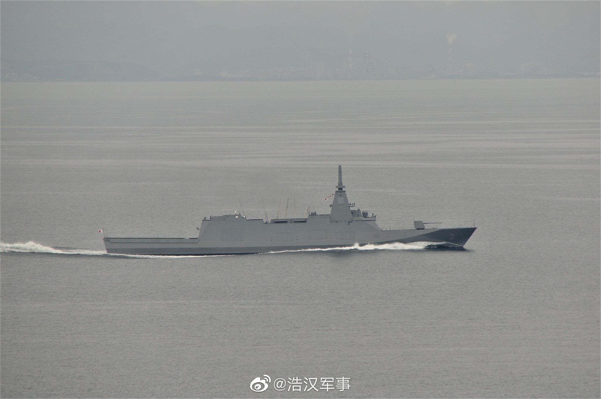 近日日本海上自卫队年度多用途护卫舰（30FFM）熊本号再次海试__财经头条