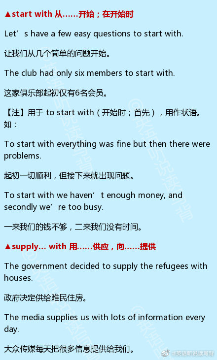 英语中“动词+with”的常见搭配，你都会用哪几个？