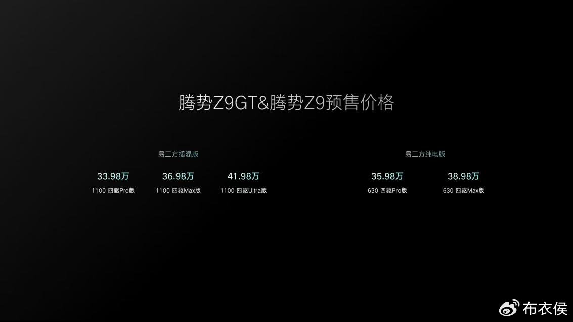 33.98万元起腾势Z9GT与腾势Z9双旗舰开启预售-新浪汽车