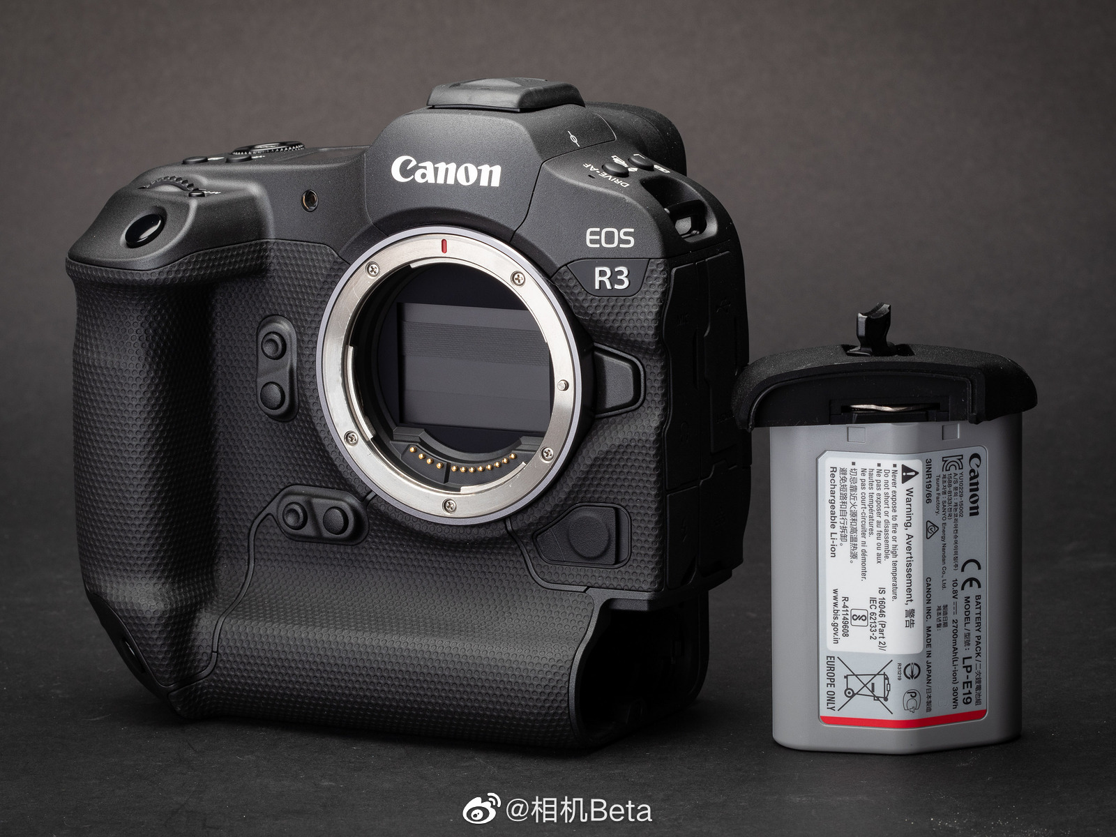 佳能EOS R3 vs EOS 1Dx Mark III，EOS R5……体积对比