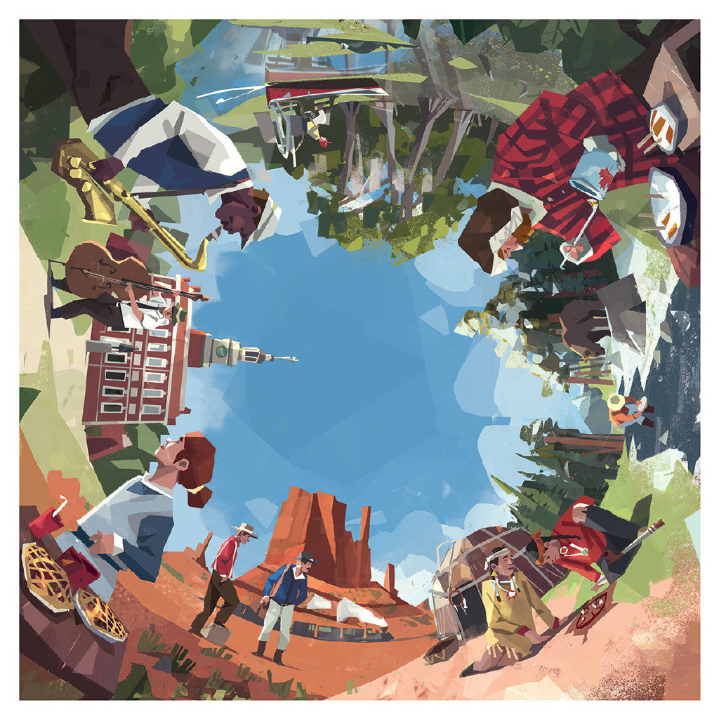 来自比利时插画师 Eric Cousin 绘画作品~