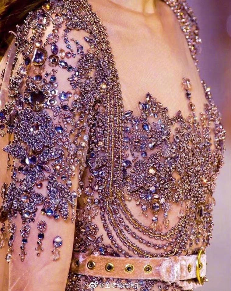 Eliesaab Spring 2017，仙女的礼乐秀场美轮美奂的仙女裙细节