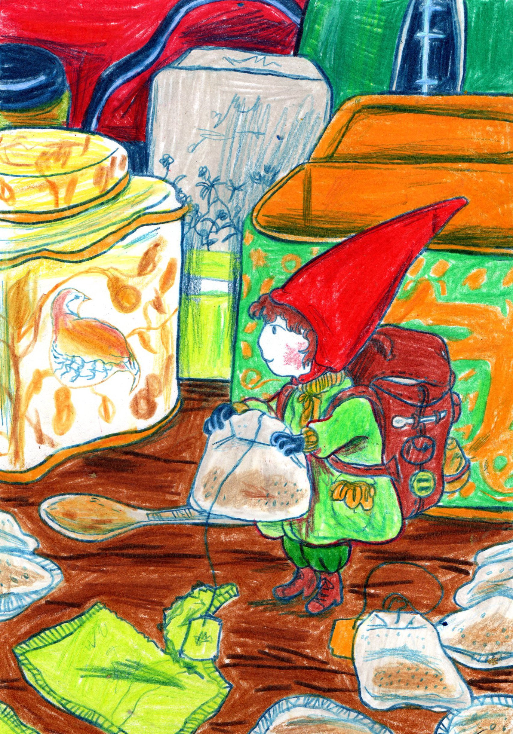 画家 Hannah Lock 笔下浓郁的高饱和配色人物绘画……