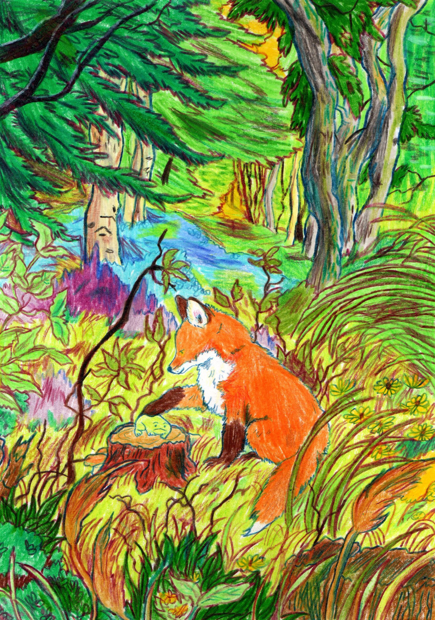 画家 Hannah Lock 笔下浓郁的高饱和配色人物绘画……