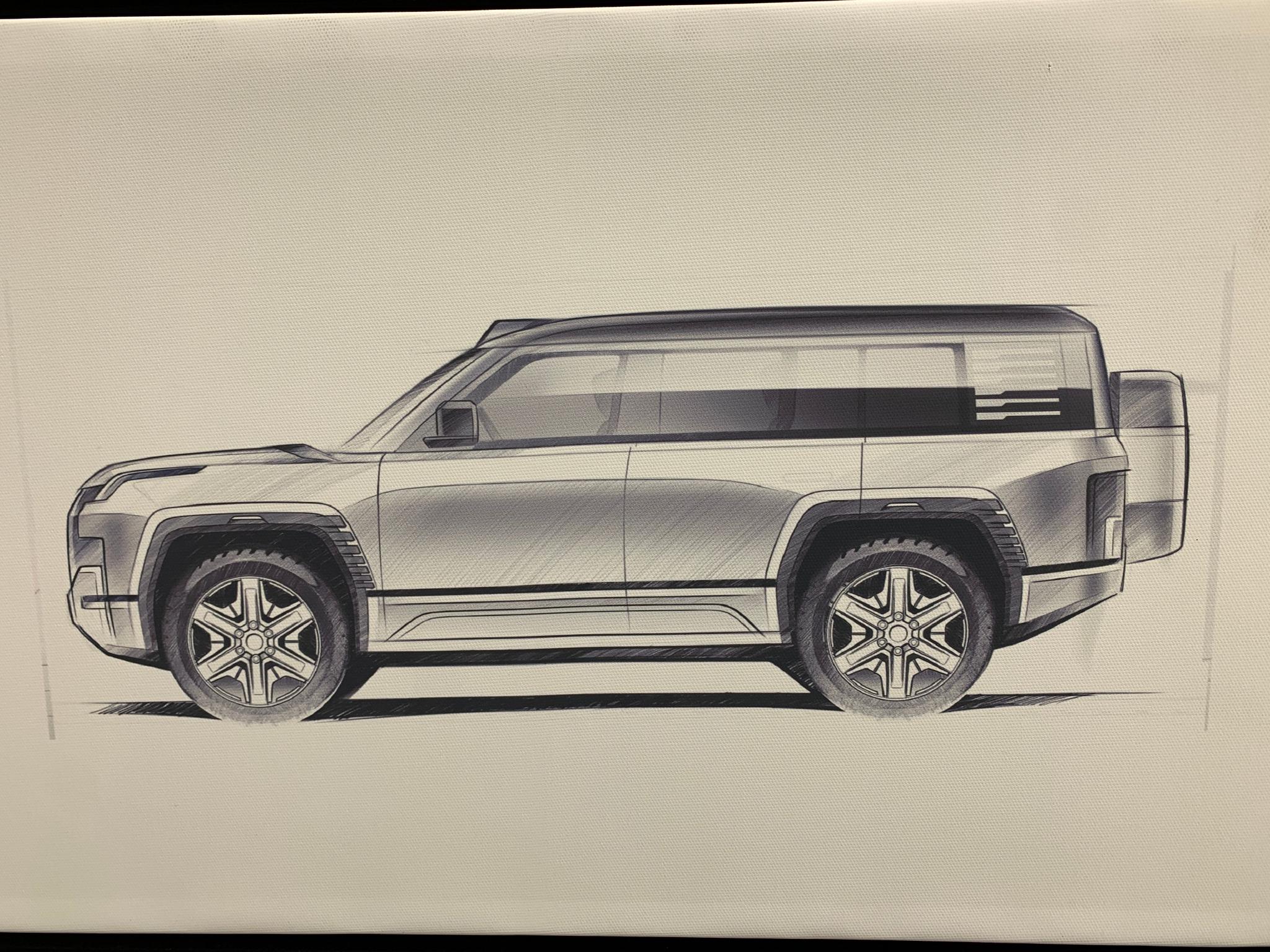 仰望U8和U9的设计草图，以及U9概念模型