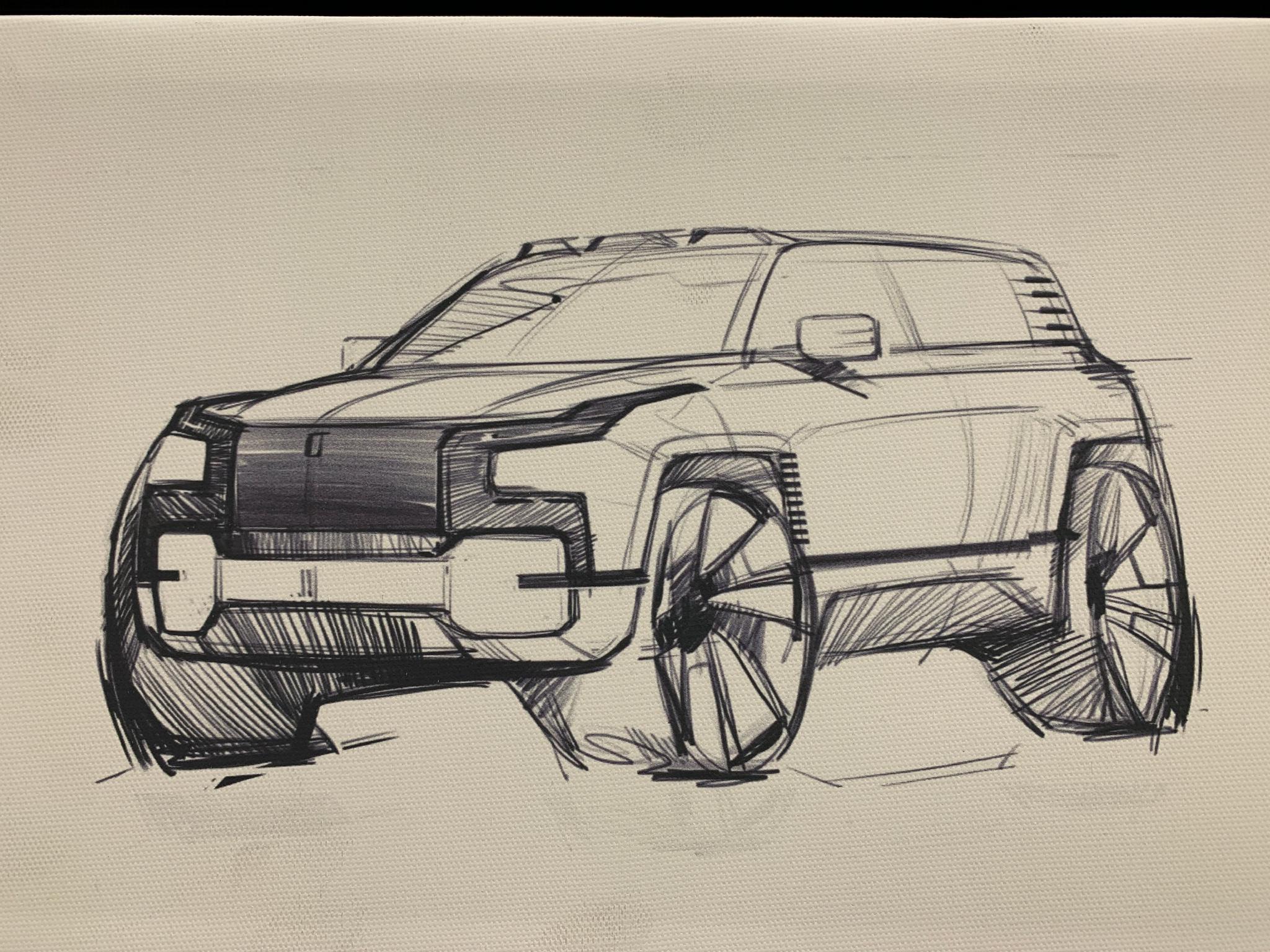 仰望U8和U9的设计草图，以及U9概念模型