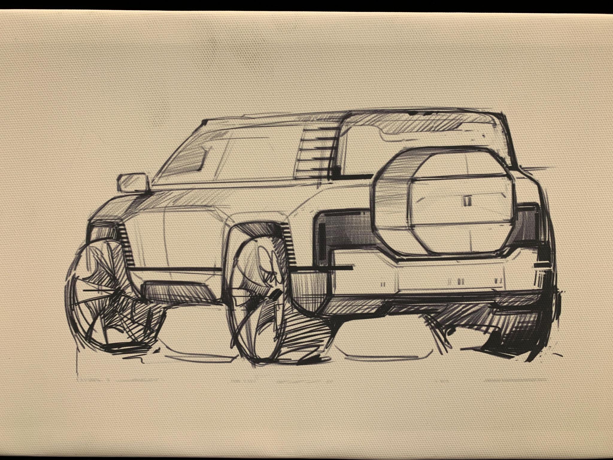 仰望U8和U9的设计草图，以及U9概念模型