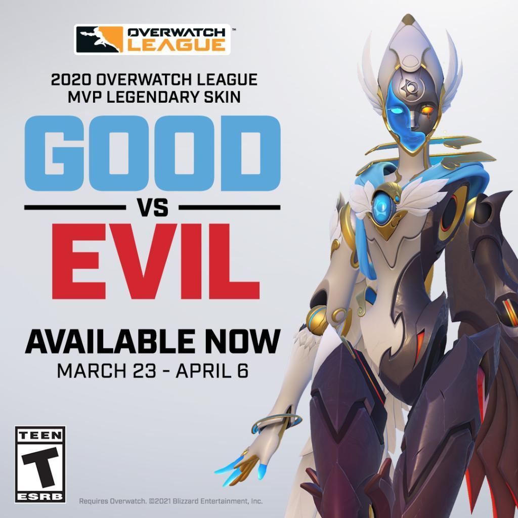 OWL2020赛季MVP Fleta 回声传奇皮肤“圣邪魔塔”……