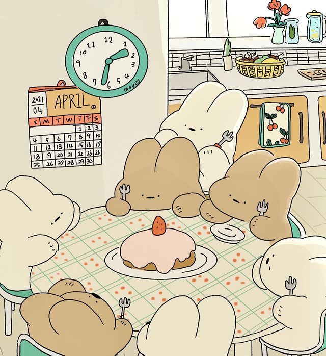 可爱的插画 插画师 mouun._.factory