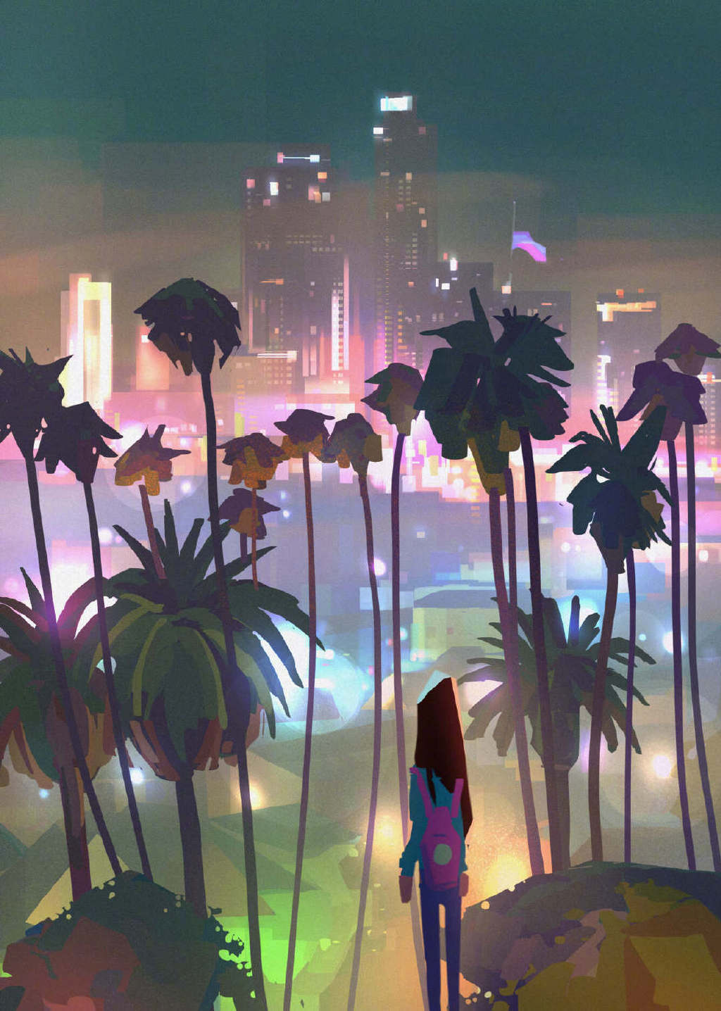 梦幻而绮丽的糖果色绘画，晶莹剔透的光感~ 画家 Wayne Tsay