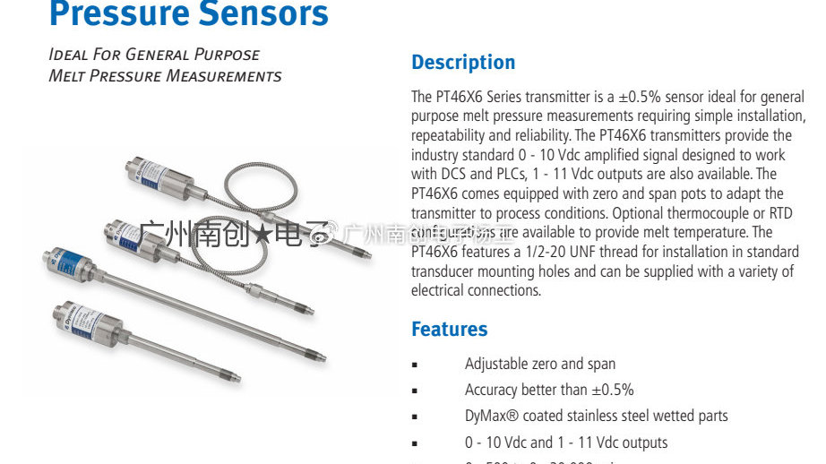 Dynisco压力传感器PT4624-70MPA/35MPA-6/18-SIL2丹尼斯科压力变送器|电子|变送器|膜片_新浪新闻