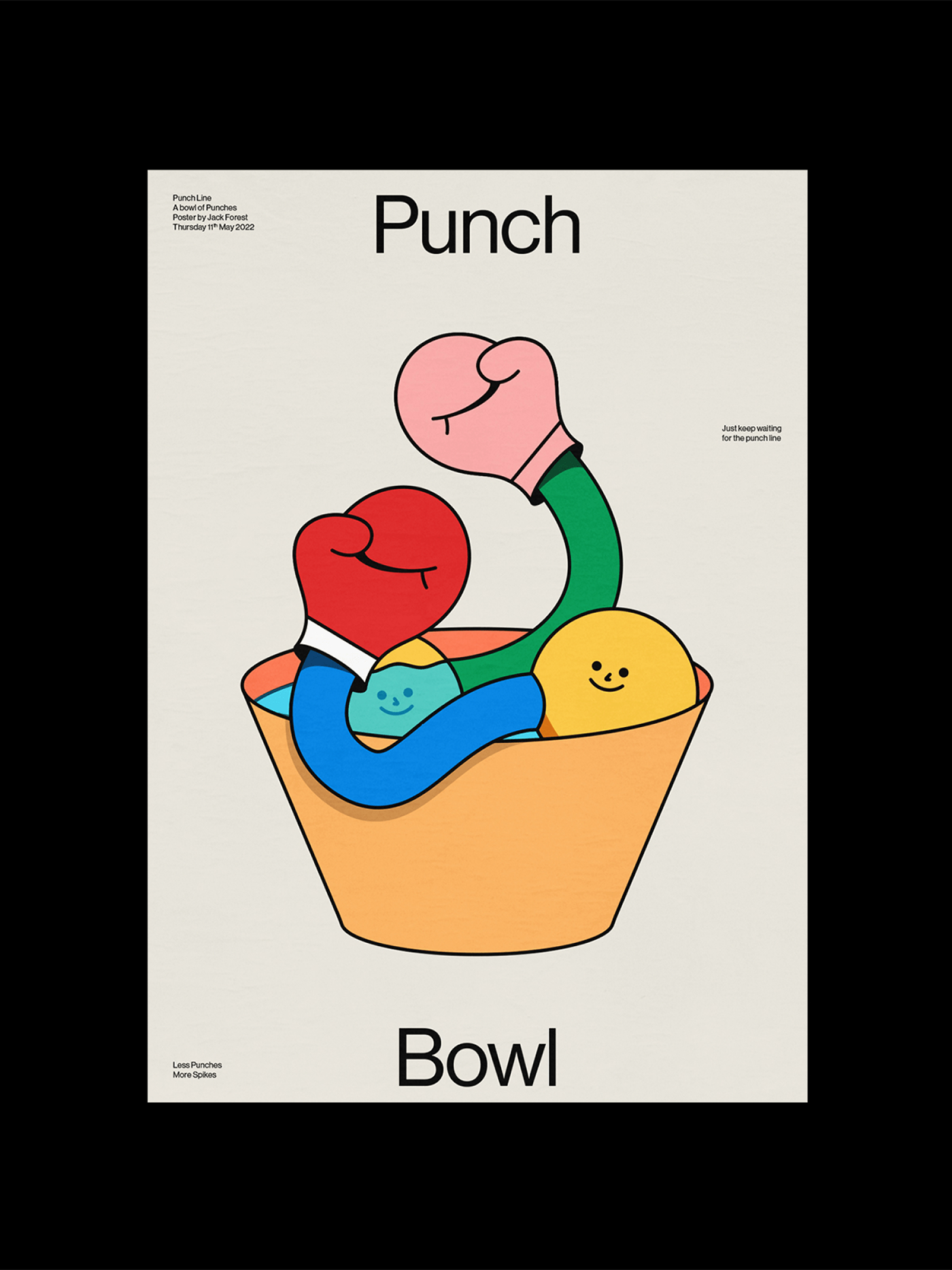 设计师 Jack Forrest 充满童趣的扁平风插画海报设计.__财经头条