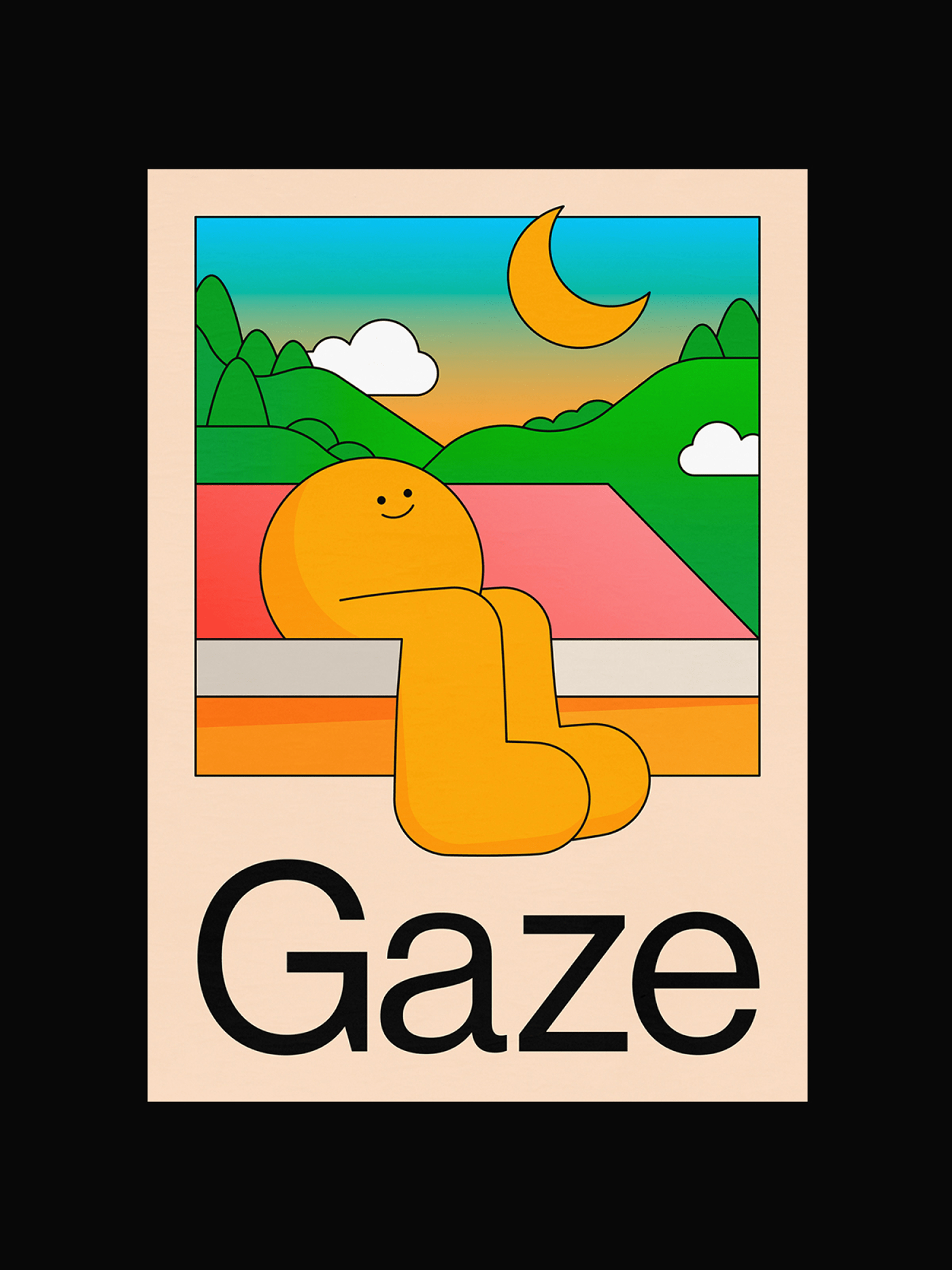 设计师 Jack Forrest 充满童趣的扁平风插画海报设计.__财经头条