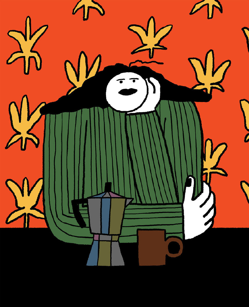 韩国插画师 Daye Kim 夸张的人物插画