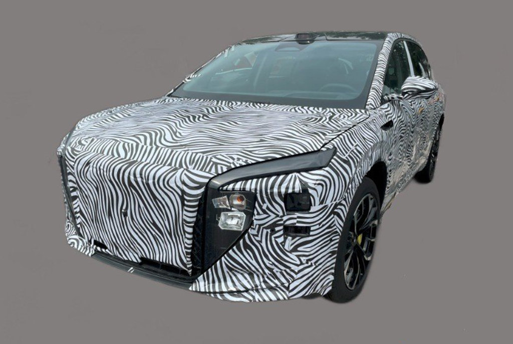 红旗E202最新谍照 纯电中大型SUV/或2月上市-新浪汽车