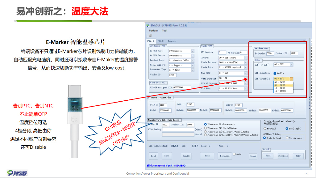 易冲半导体E-Marker自带温升保护，独有的加密算法，保护线材安全__财经头条