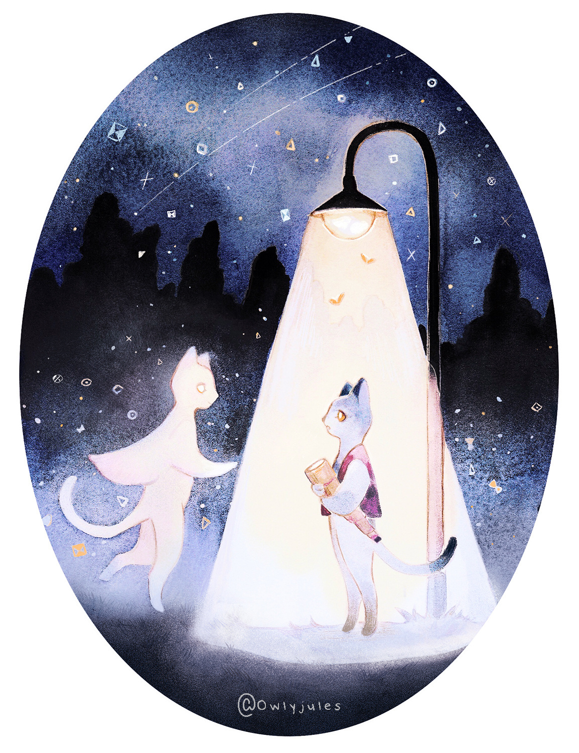 插画师 Julie.w 充满故事性的插画，配色梦幻且富有想象力__财经头条