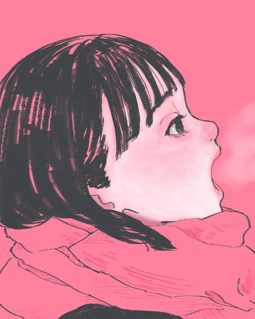 插画师 taku_touch不同风格的少女绘画，喜欢这个笔触！__财经头条