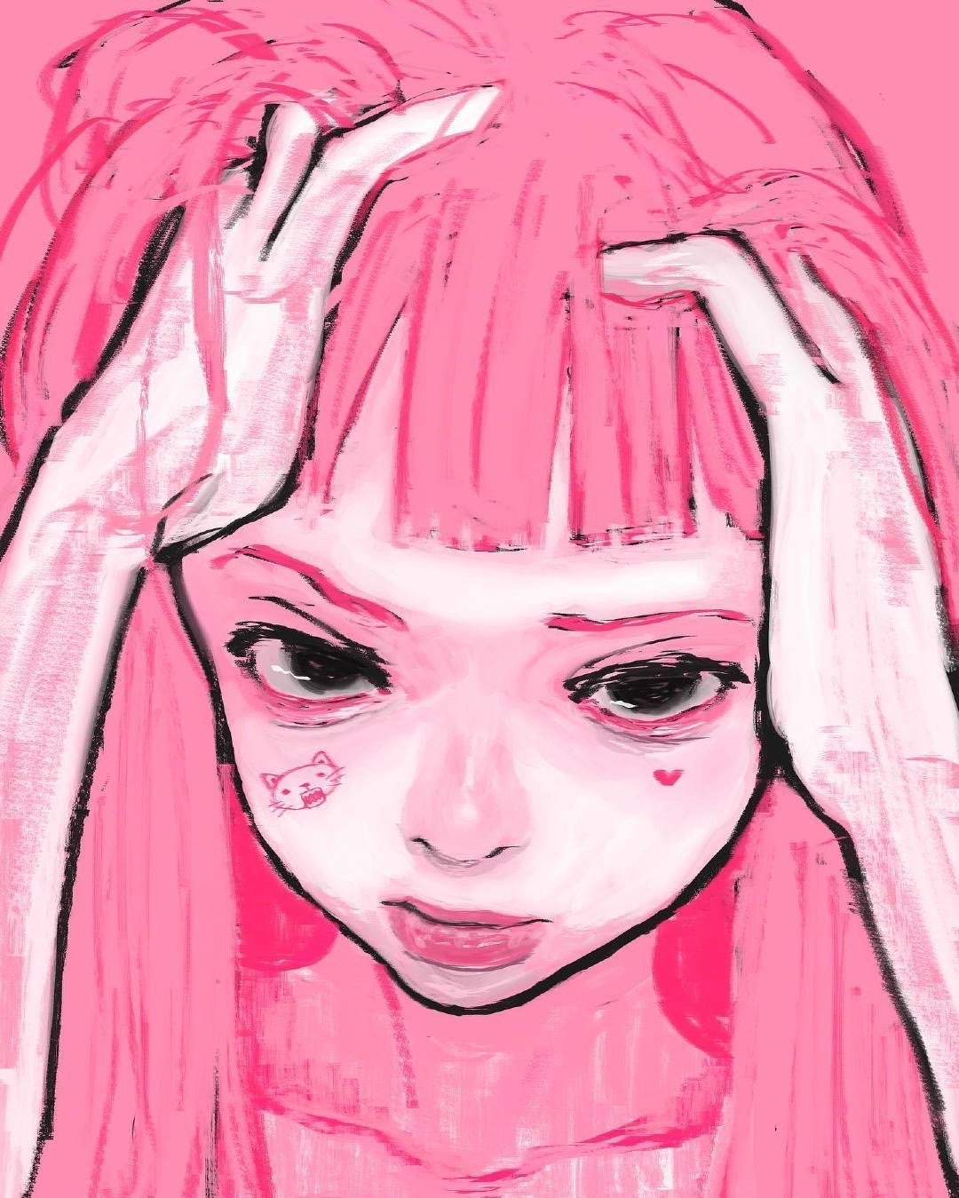 插画师 taku_touch不同风格的少女绘画，喜欢这个笔触！__财经头条