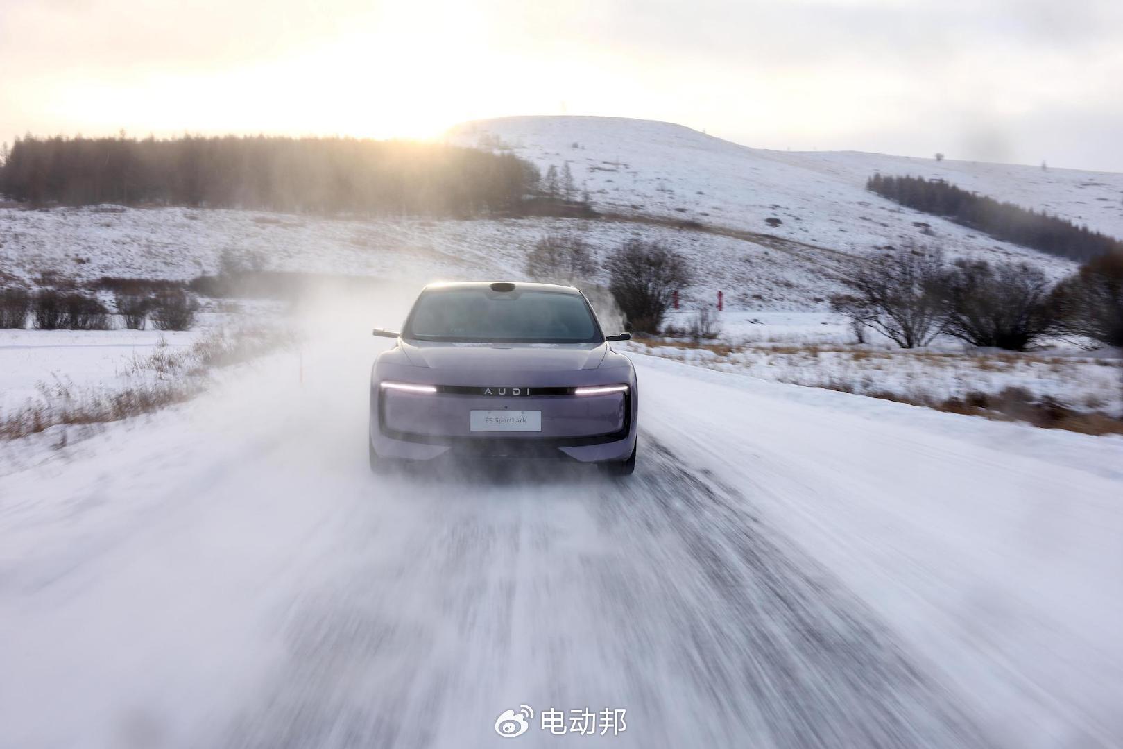 电车没「灵魂」？奥迪E5 Sportback从容应对冰雪挑战-新浪汽车