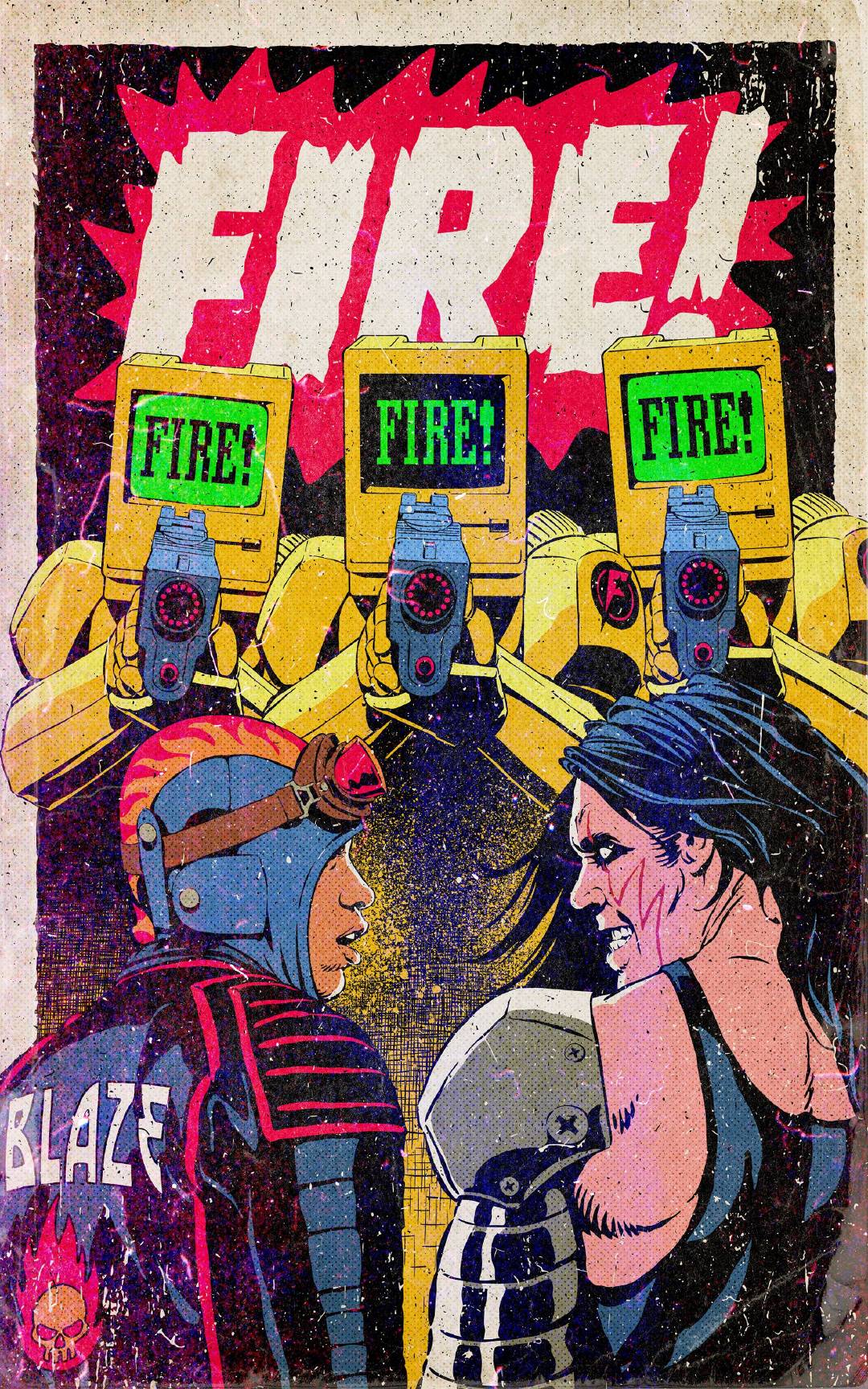 设计师 Butcher Billy 绘制的漫画风复古海报作品__财经头条