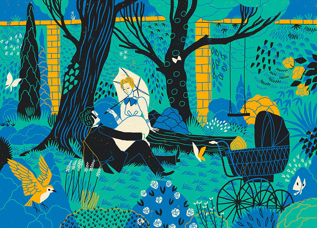 来自插画师 André Ducci 绘画作品设计__财经头条