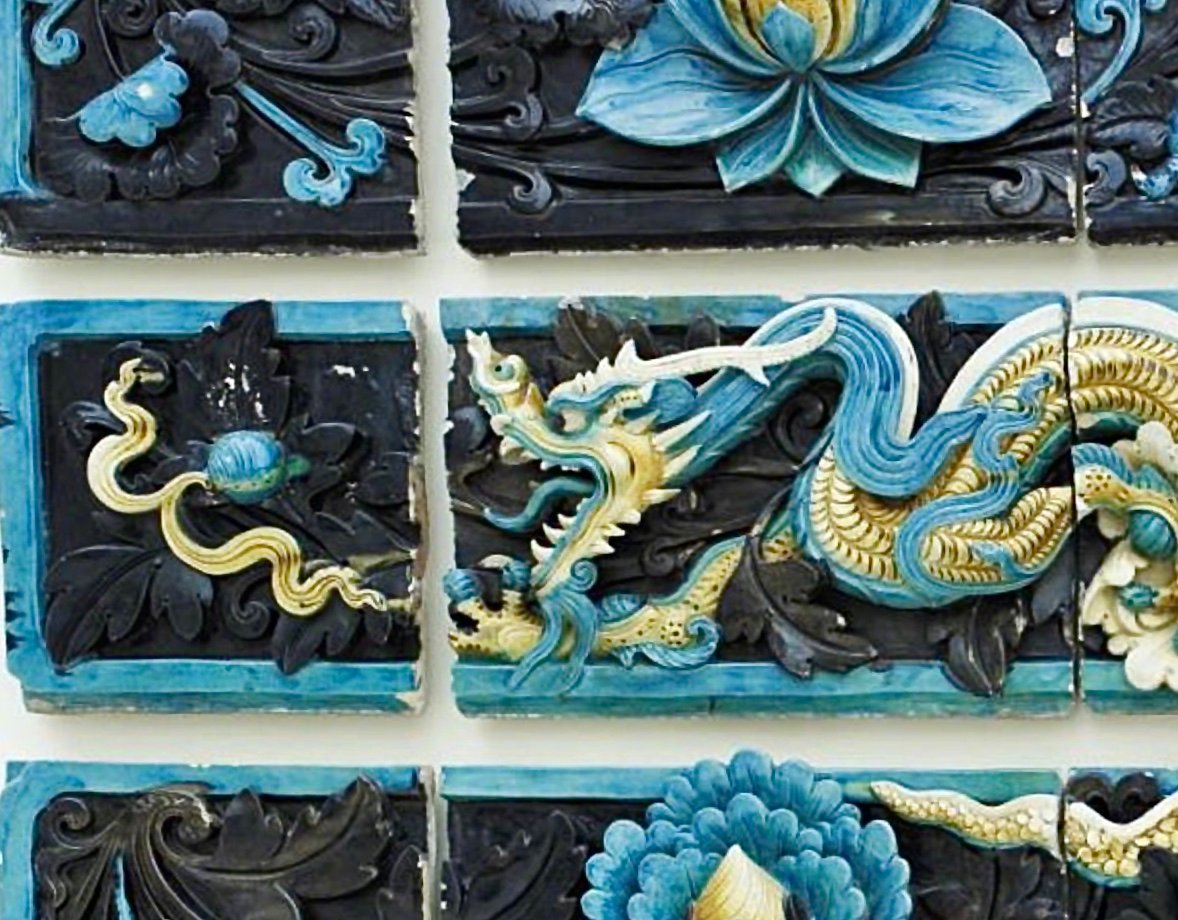 明代龙纹琉璃，现藏于大英博物馆