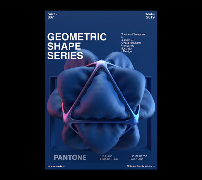 一组创意C4D海报设计参考：Jackie Price