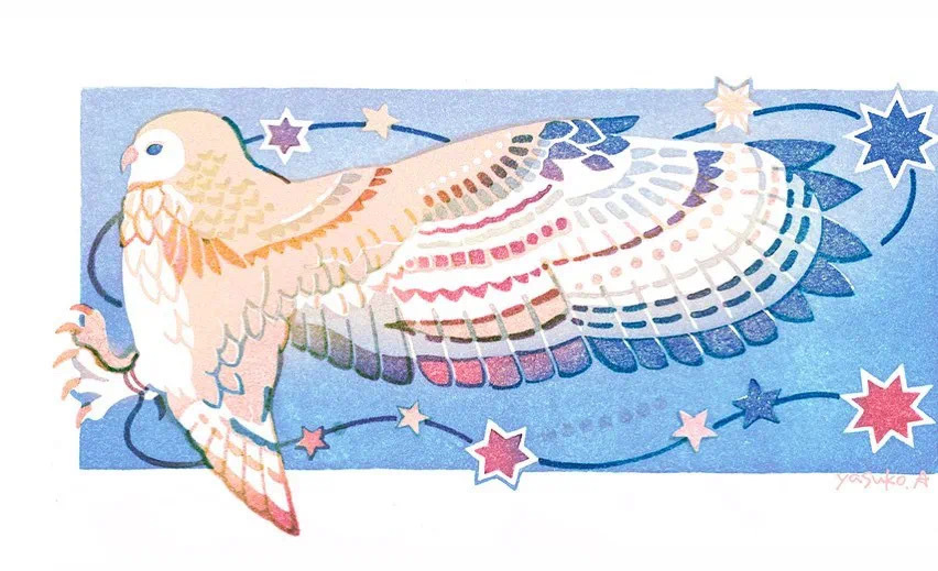 日本艺术家 Yasuko Aoyama 拥有细腻色彩的版画作品.