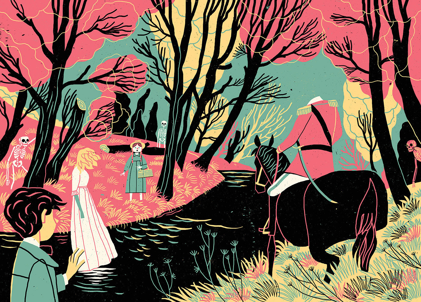 来自插画师 André Ducci 绘画作品设计__财经头条