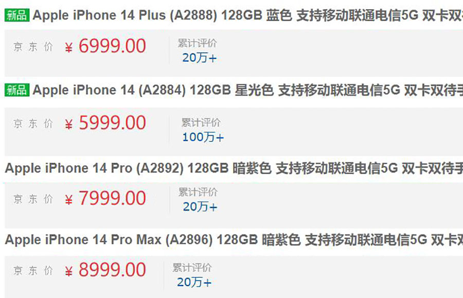 库存太多？iPhone14Plus再现千元优惠，苹果或调整15Plus配置__财经头条