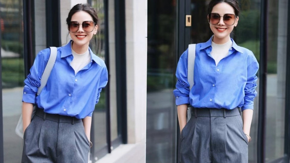 早秋穿衬衫可不掉价！用它和这些下装搭配，和谐洋气又不费钱|牛仔裤|西装裤|版型_新浪新闻