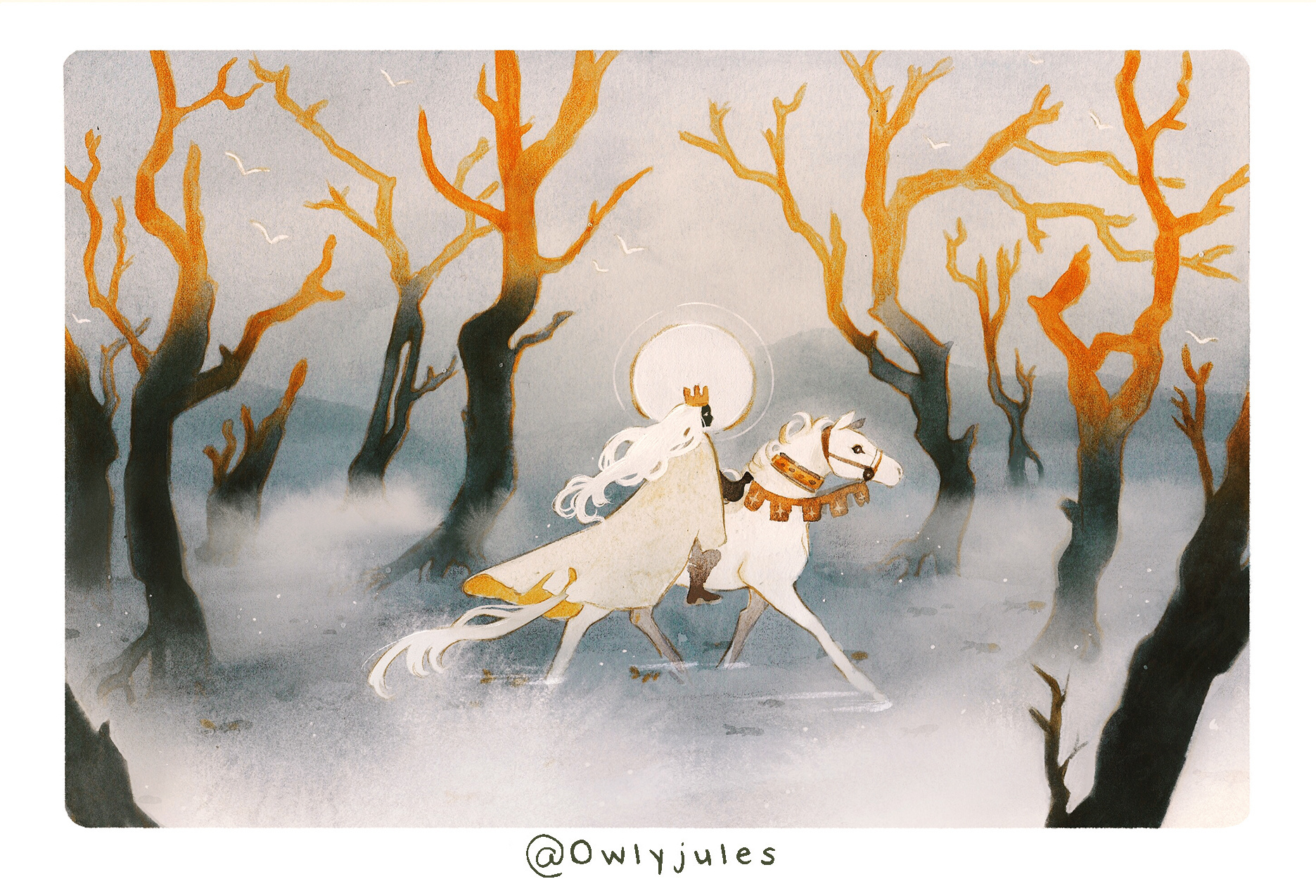 插画师 Julie.w 充满故事性的插画，配色梦幻且富有想象力__财经头条