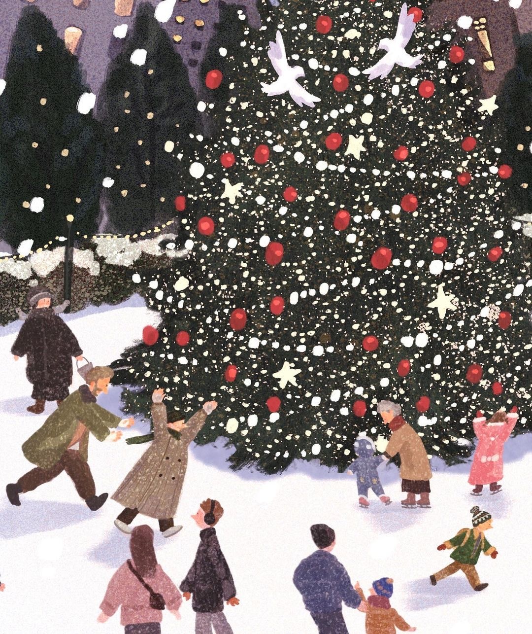 插画师Yoo Subin笔下的春夏秋冬__财经头条