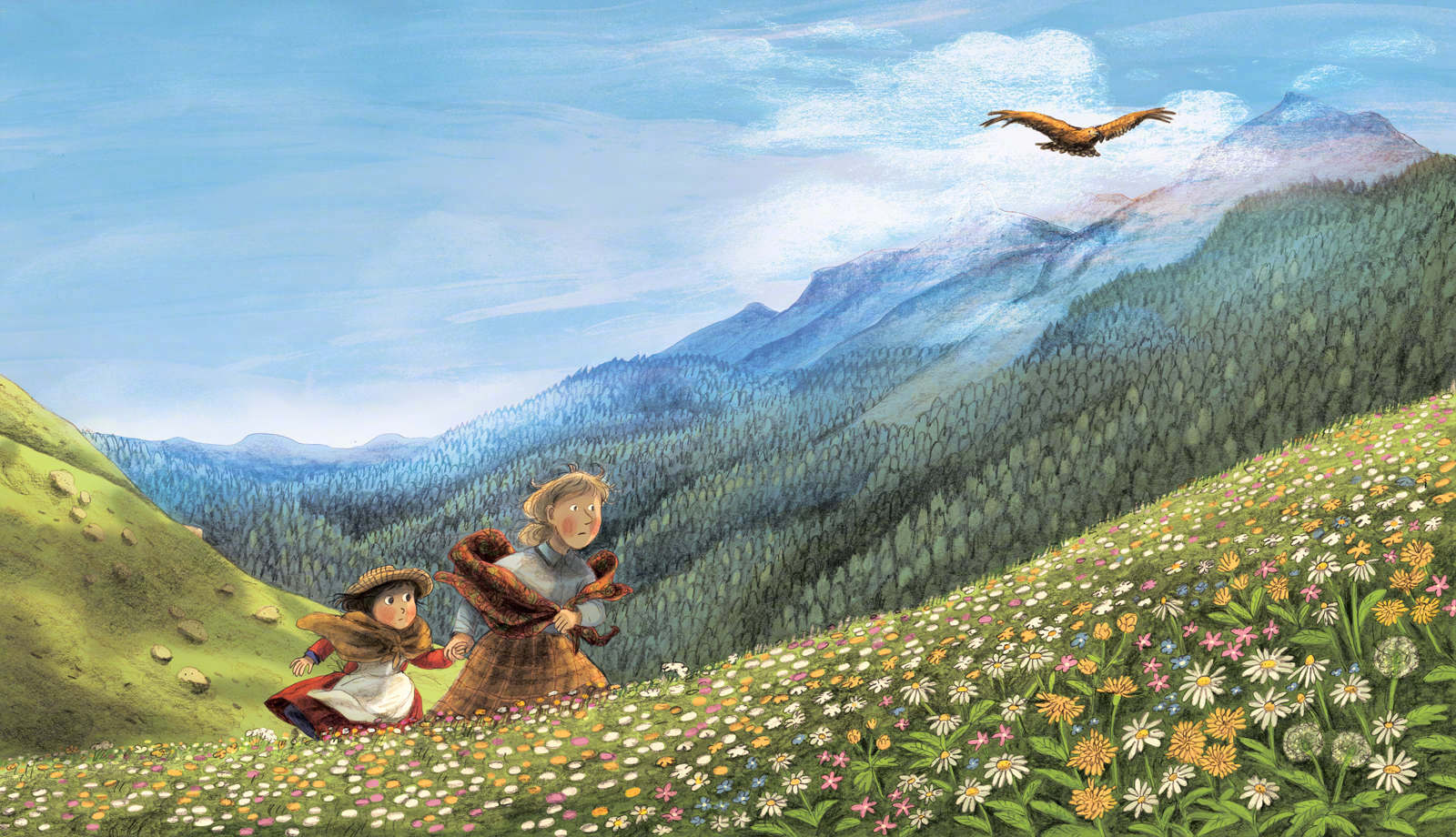 画家 Briony May Smith 绘制的儿童绘本插图……