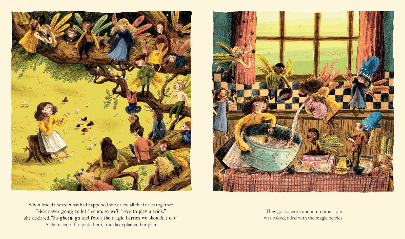 画家 Briony May Smith 绘制的儿童绘本插图……