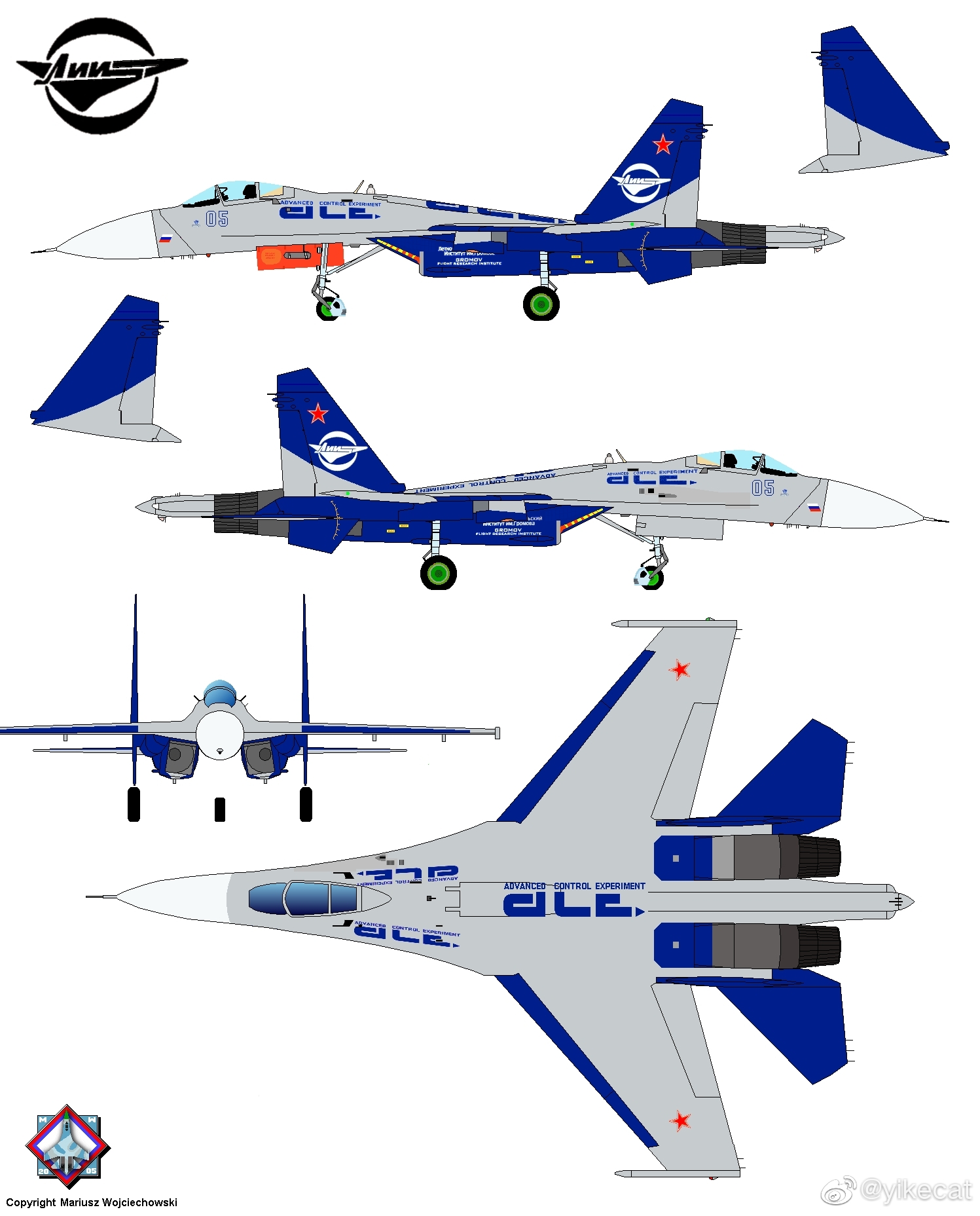 СухойСу-27ЛЛ/SukhoiSu-27LL飞行实验室