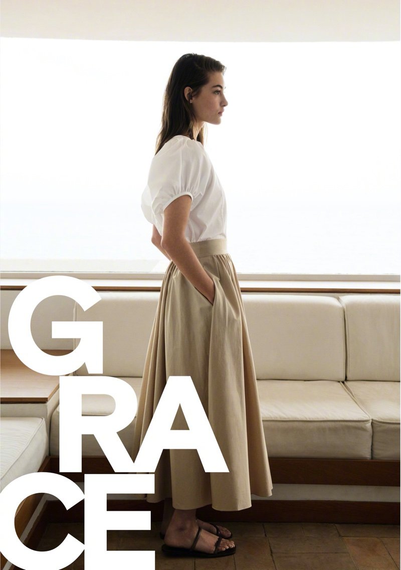 超模格蕾丝·伊丽莎白（Grace Elizabeth）出镜演绎Massimo Dutti popl