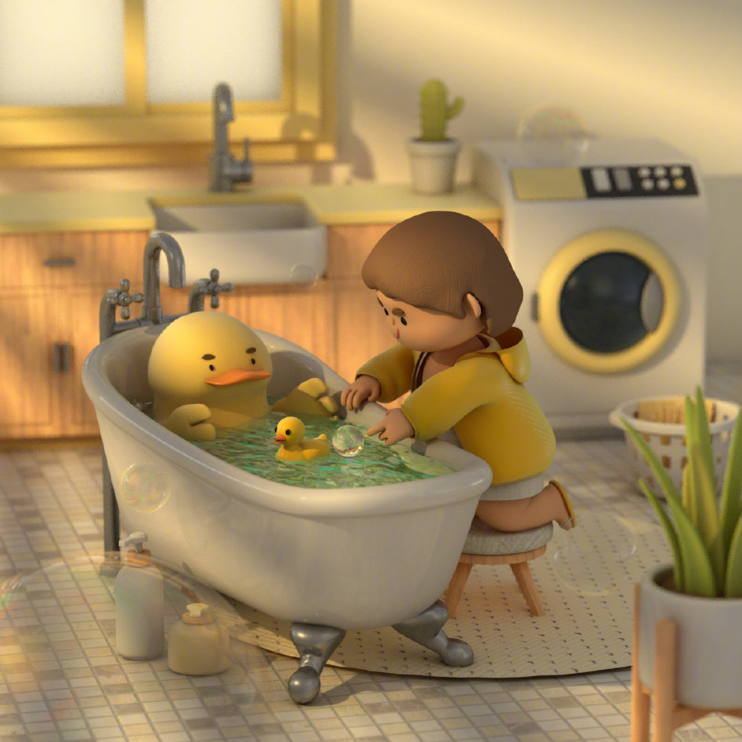 再分享一组我们C4D课程的IP形象设计作业……