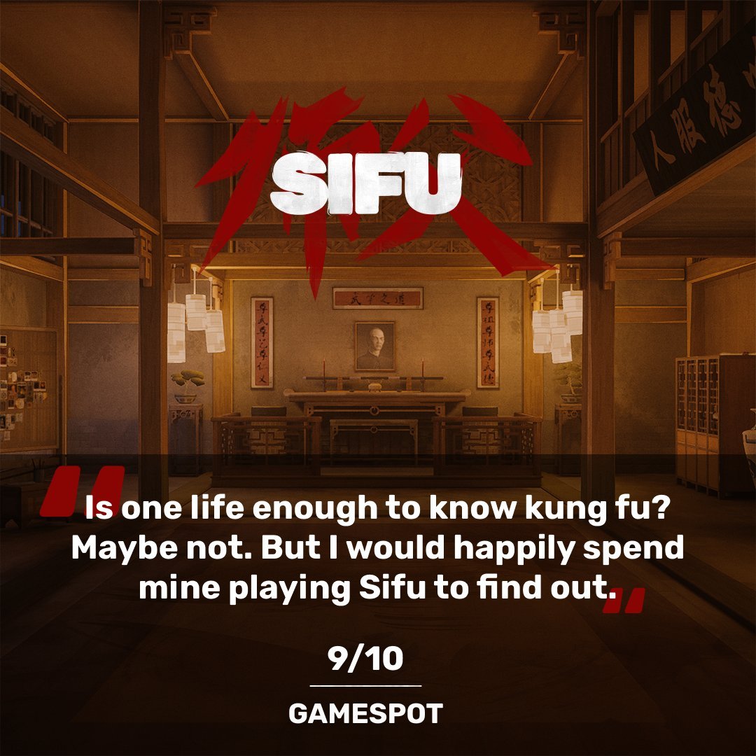 《师父SIFU》在官推上再次感谢了玩家们的评测与反馈……__财经头条