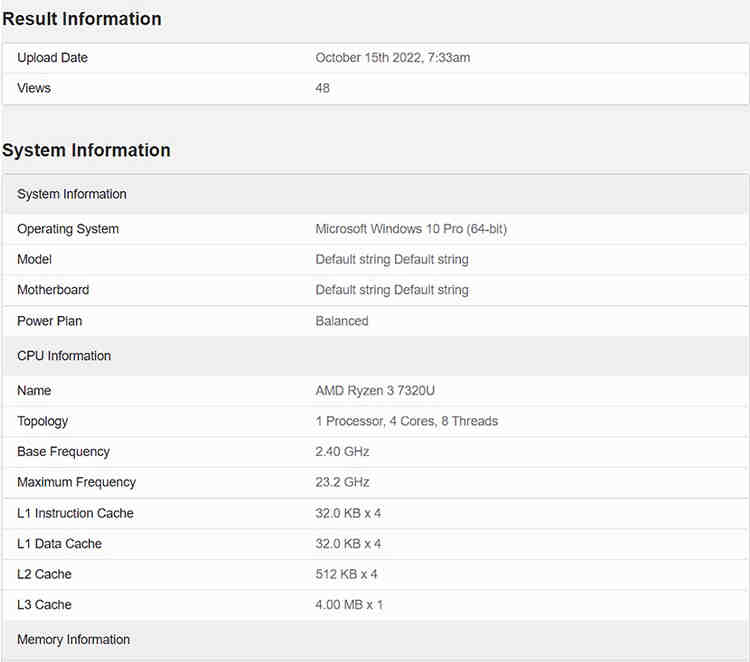 Ryzen 3 7320U现身GeekBench，性能优于Steam Deck__财经头条