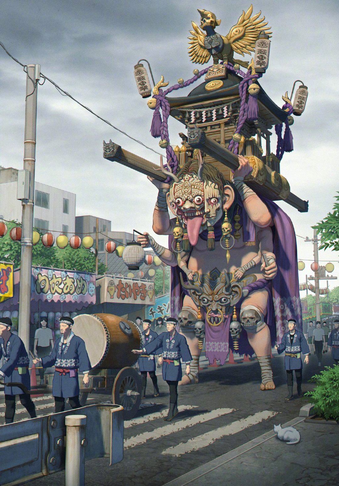 插画师「はやぴ」最新绘制的猎奇世界作品……__财经头条