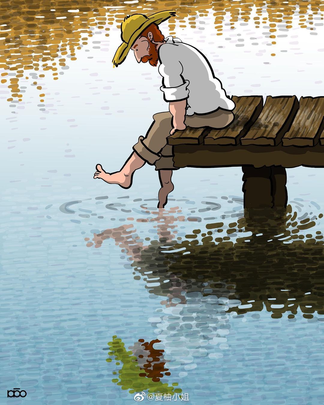 梵高印象系列插画alireza karimi moghaddam